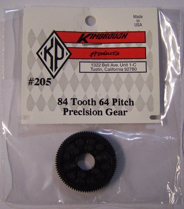 KP205 Kimbrough 84 Tooth 64 Pitch Spur Gear – Kipps Hobbies